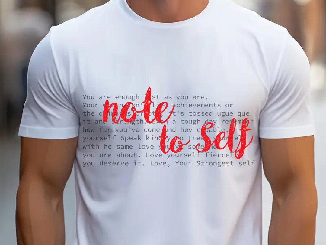 Note to Self Svg, Mental Health Png, Positive Quotes Jpg, Self Care Eps ...