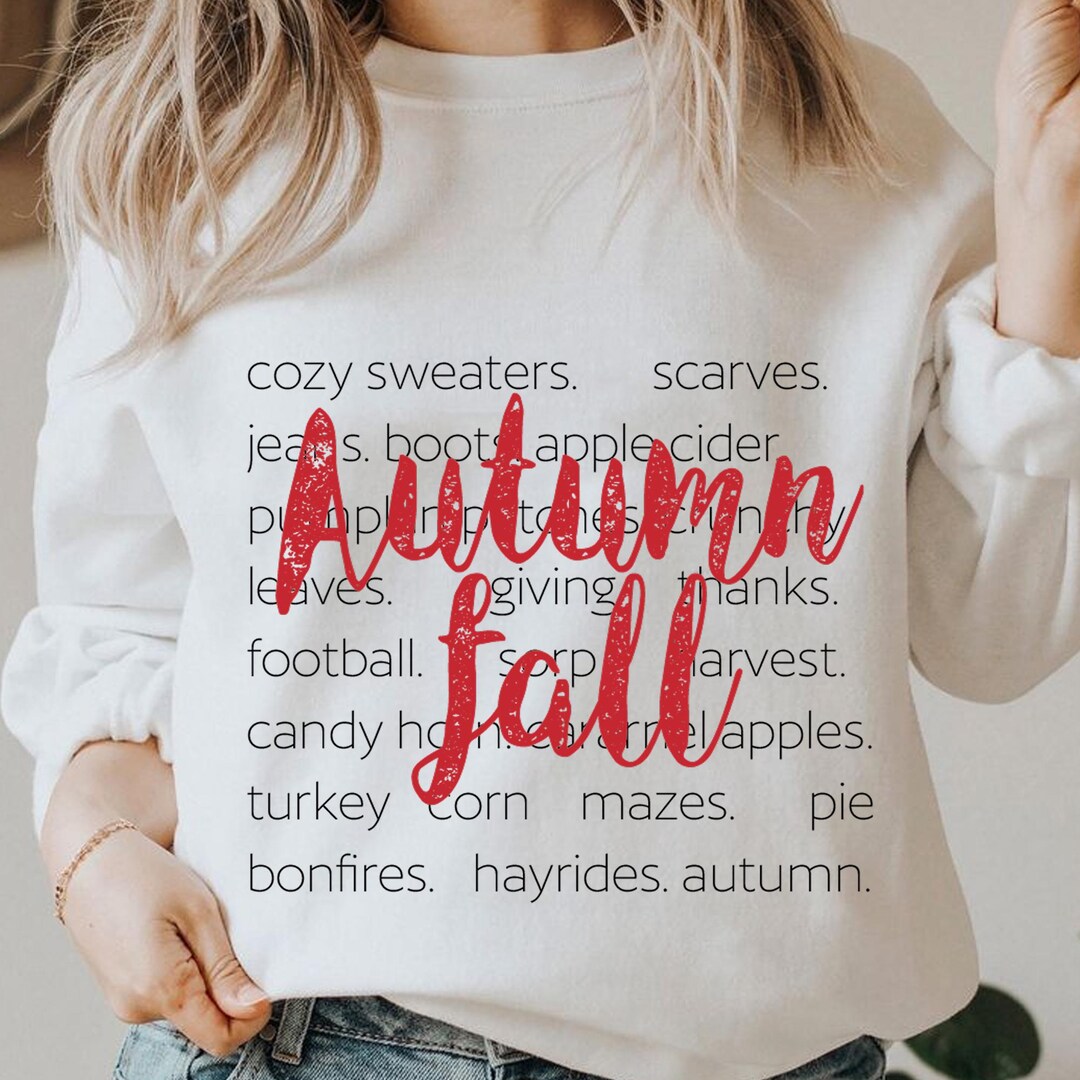 Fall Svg, Fall Png, Fall Words Jpg, Cozy Season Eps, Cozy Halloween Pdf ...