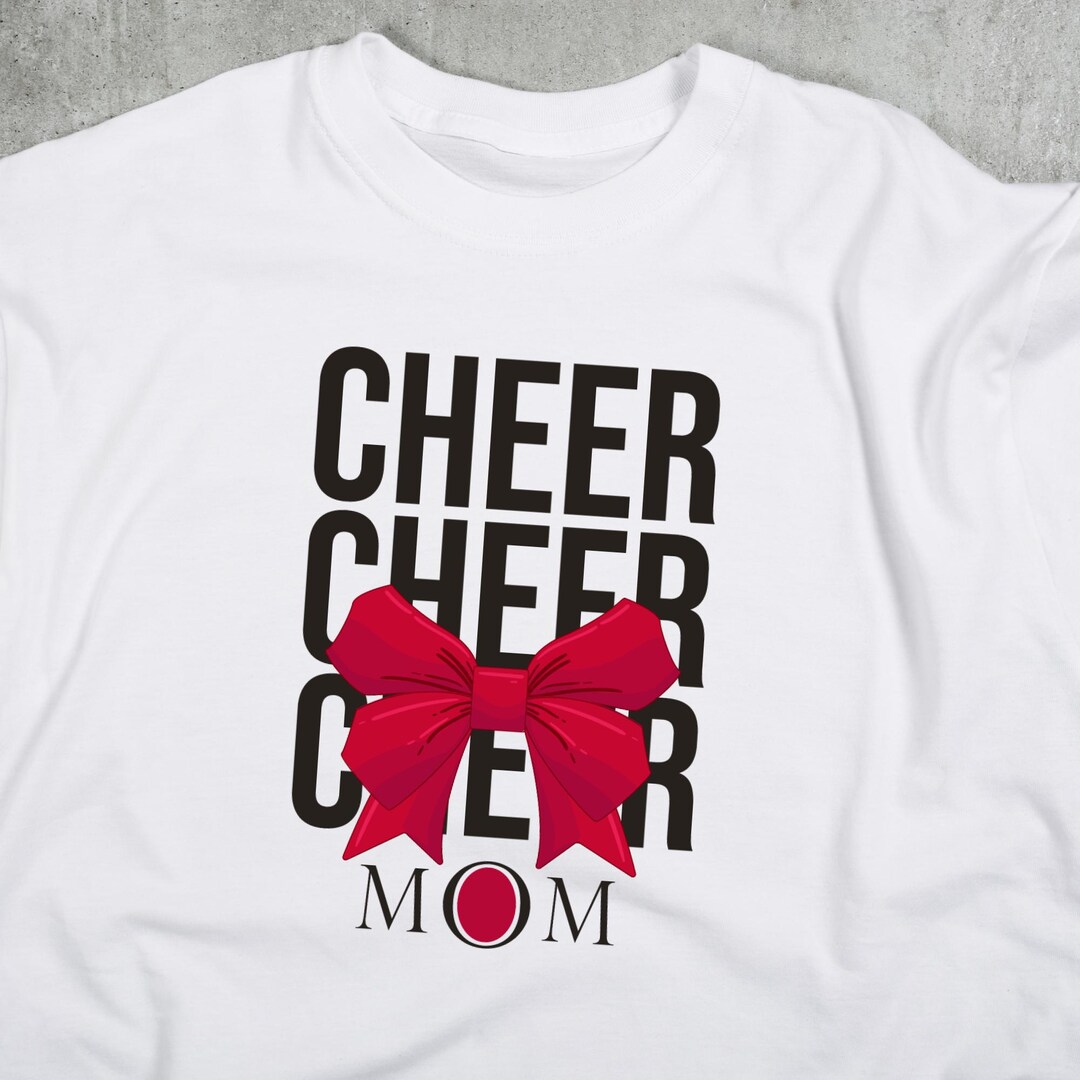Cheer Mom Svg, Cheerleader Mama Png, Cheer Mom Bow Digital Design for ...