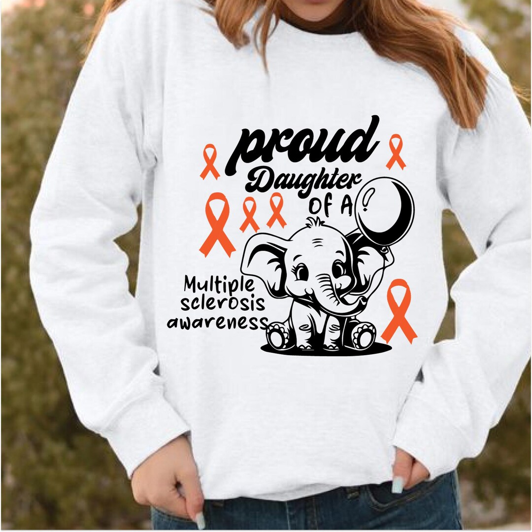 Proud Daughter Svg, of A Multiple Sclerosis Warrior Png, Multiple ...