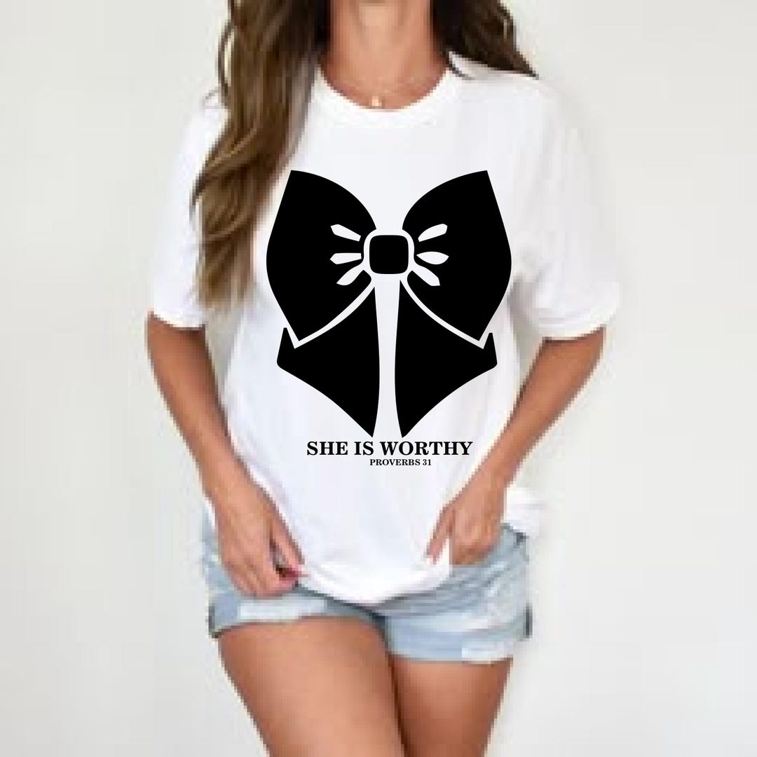 She is Worthy Svg, Proverbs Png, Coquettes Bow Jpg, Christian Eps ...