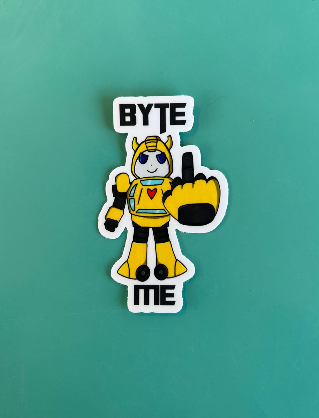 Bumblebee ‘BYTE ME’ Transformers Sticker - Etsy