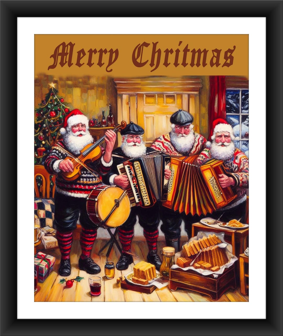 Vintage Mummers Printable Christmas Posters. Christmas ,gift for Her ...