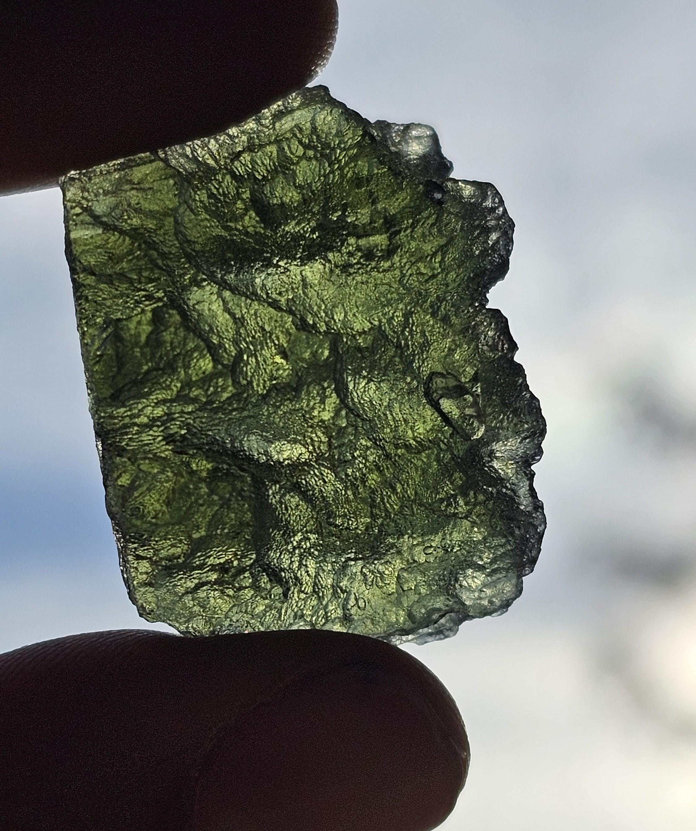 Moldavite Specimen 3, Unique Green Glass From Meteorite Impact - Etsy
