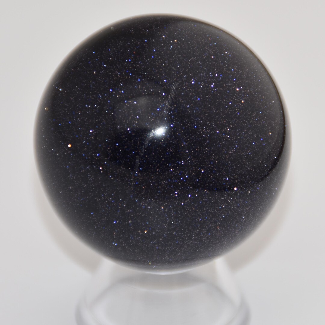 Blue Goldstone Sphere - Etsy