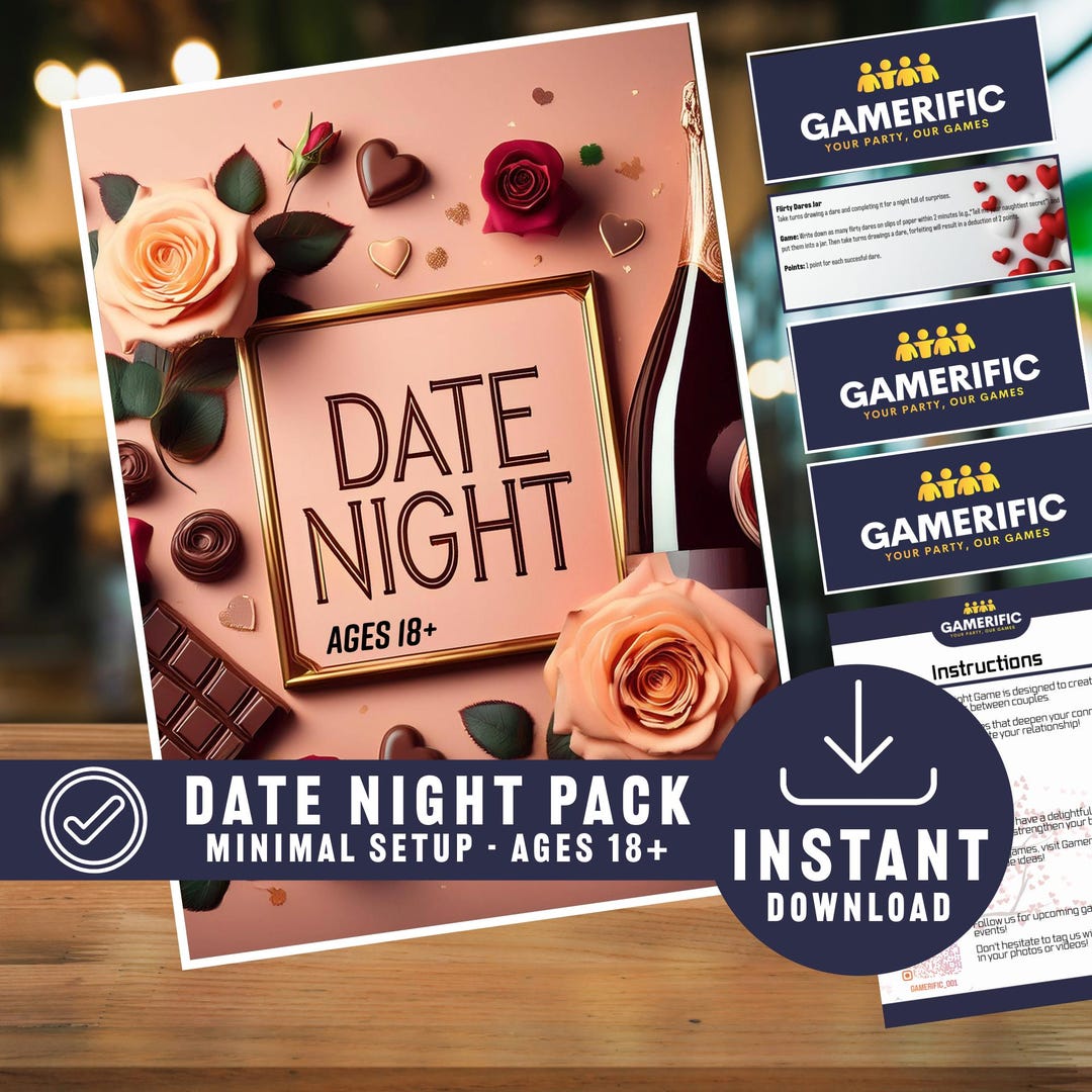 Romantic Date Night Game Pack | Date Night Ideas | Romantic Gift ...
