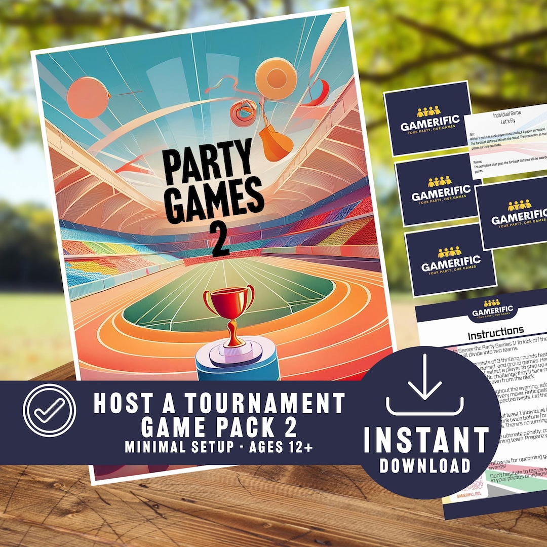 Party Games 2 Game Pack | Digital Download | Great Gift | Fun & Easy ...