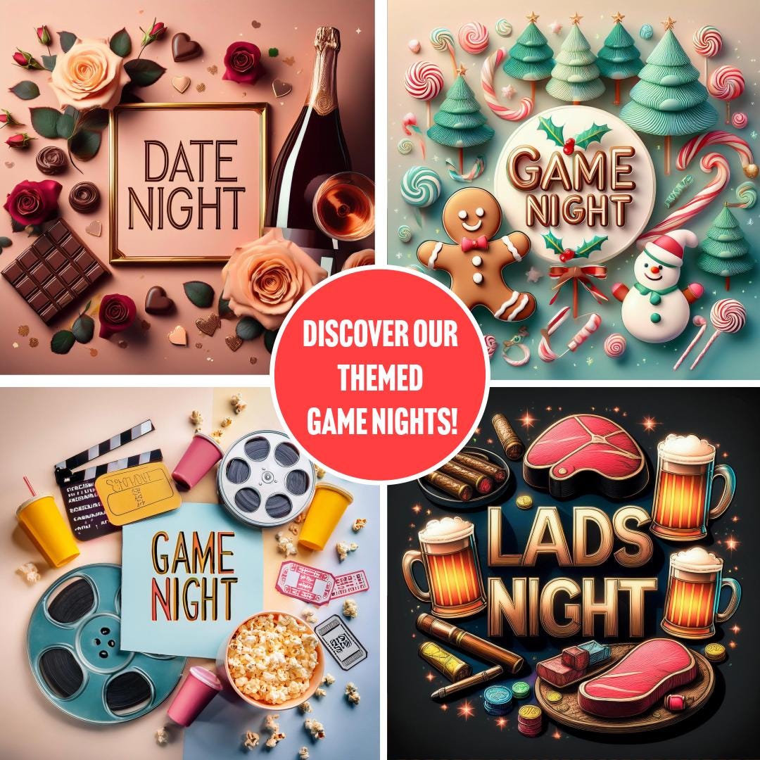 Printable Score Sheets 2 | Game Night Scorecards | Themed & Family Game ...