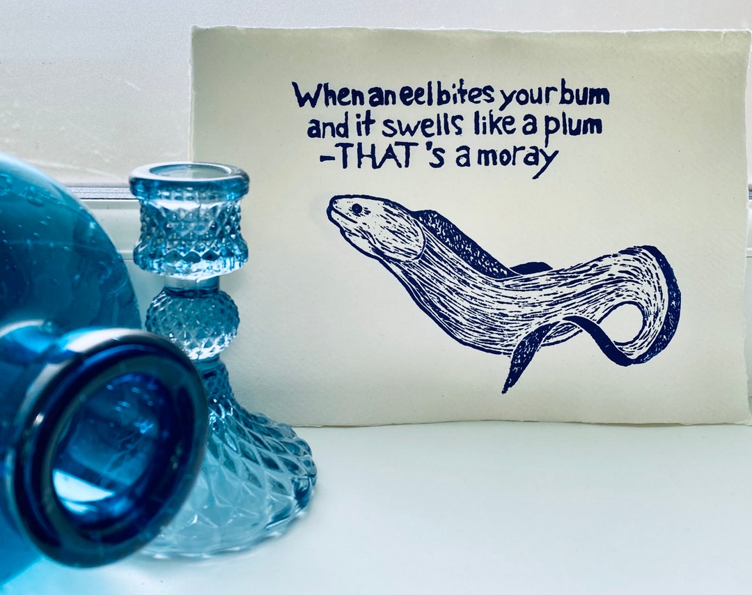 That’s a Moray Original Lino Print. - Etsy