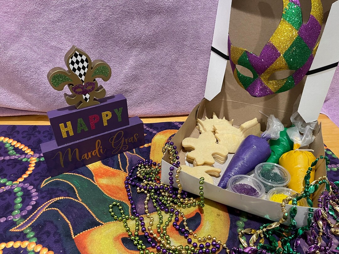 DIY Mardi Gras Cookie Kits - Etsy