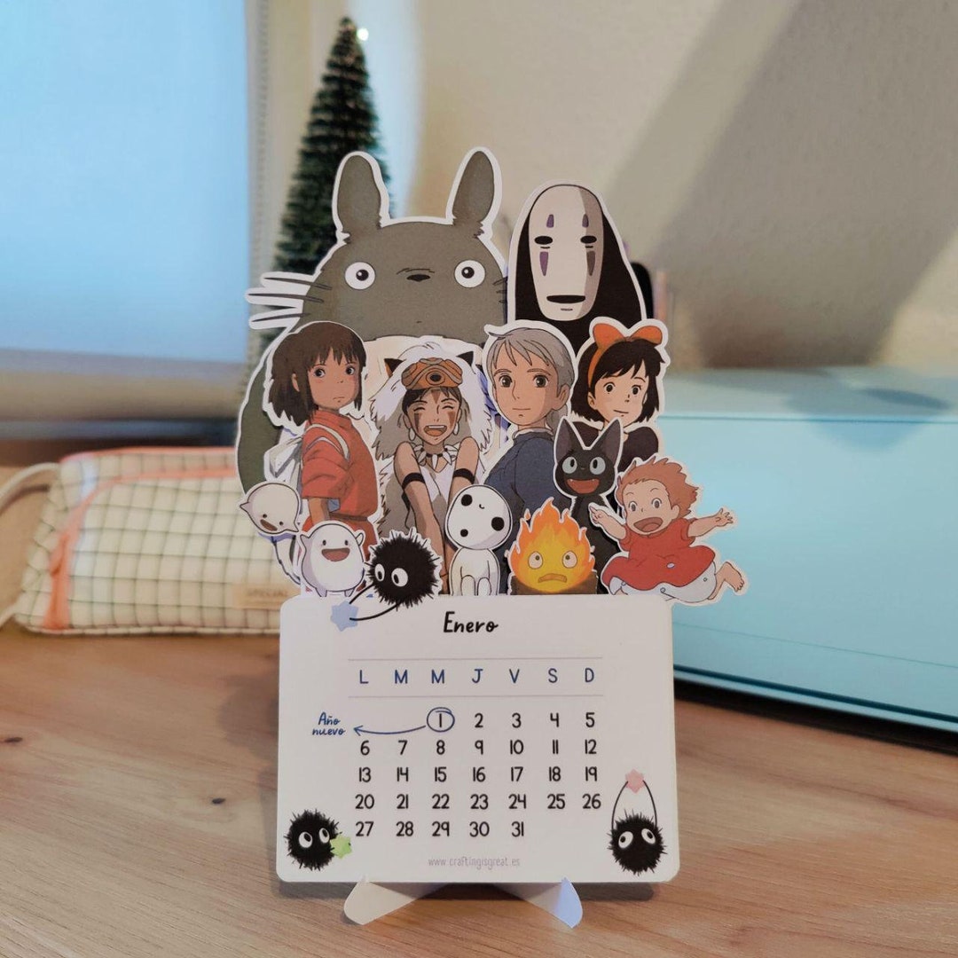English Studio Ghibli 2025 Desk Calendar - Etsy España