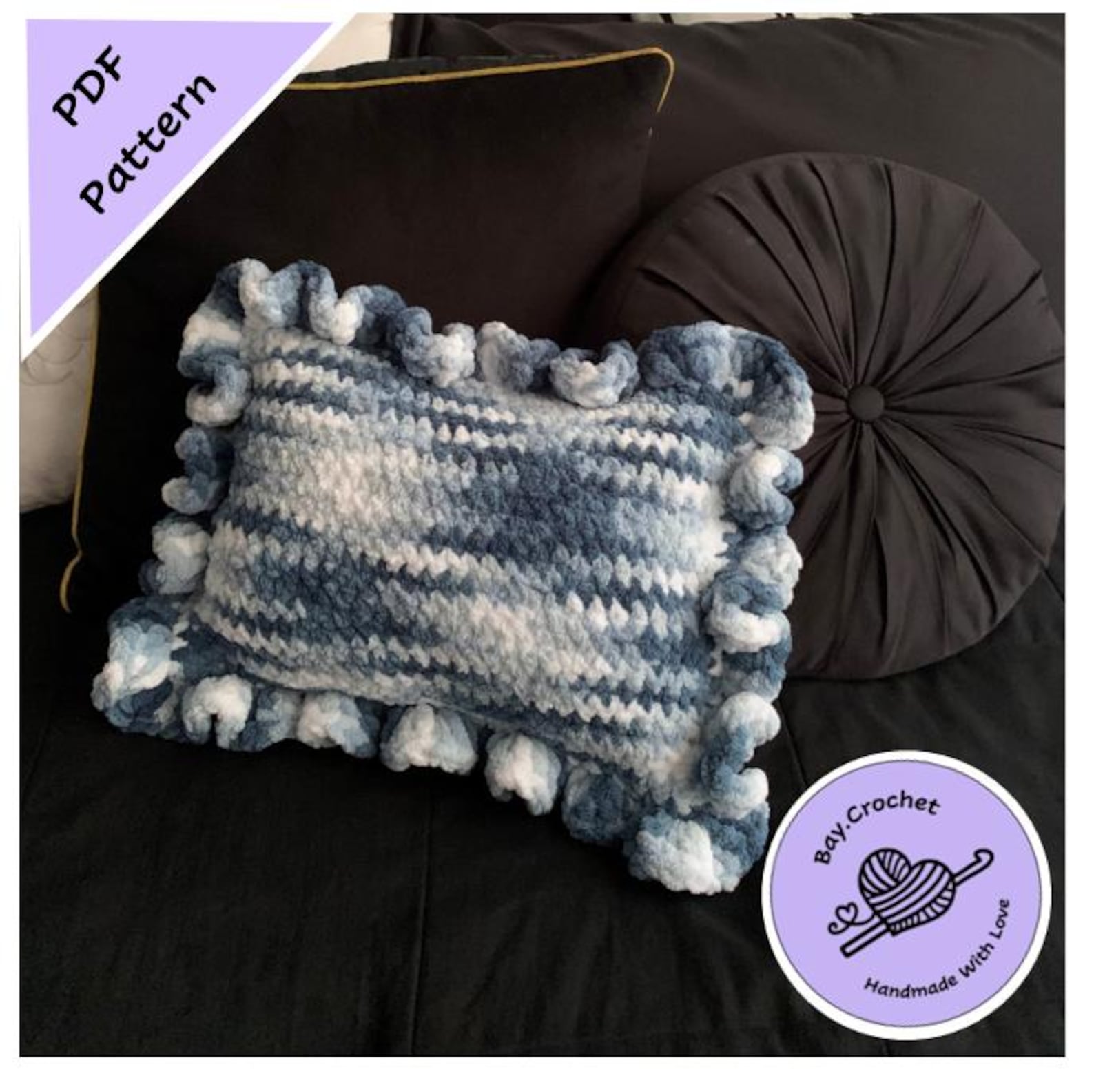 Rectangle Pillow Crochet Pattern - Etsy