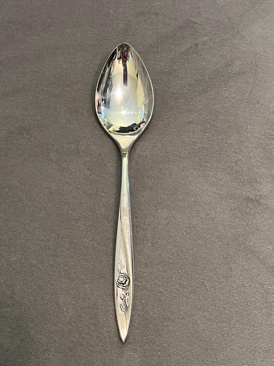 Morning Rose (SILVERPLATE, 1960) by Oneida Silver Spoon Teaspoon 6” - Etsy