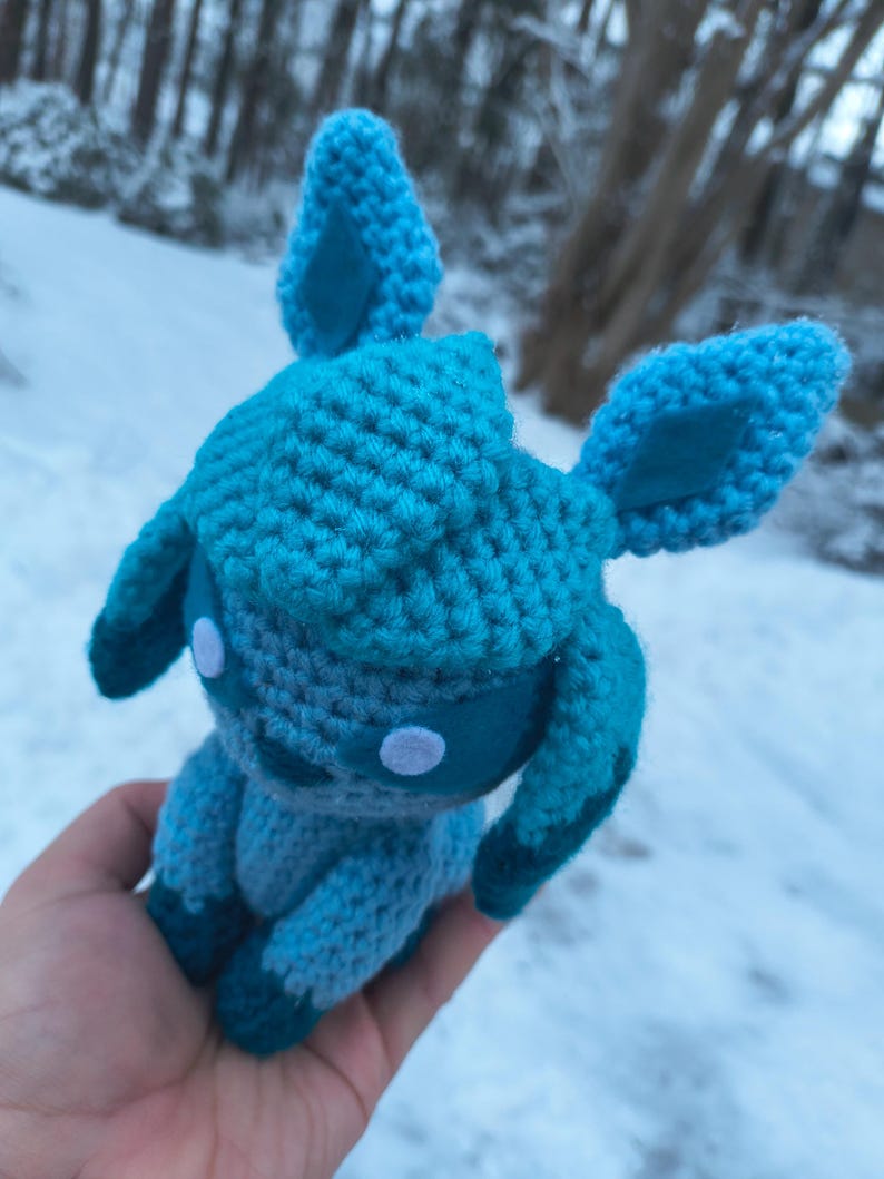 Glaceon Amigurumi Pattern | Easy Pokémon-inspired Crochet PDF - Etsy UK