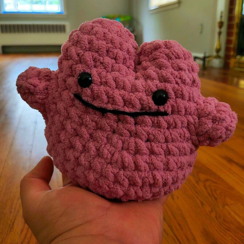 Ditto Amigurumi - Handmade Pokémon Crochet Plush - Etsy