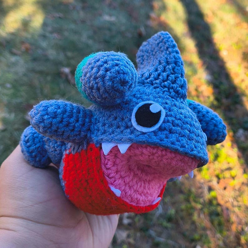 Gible Amigurumi Pattern | Easy Pokémon-inspired Crochet PDF - Etsy