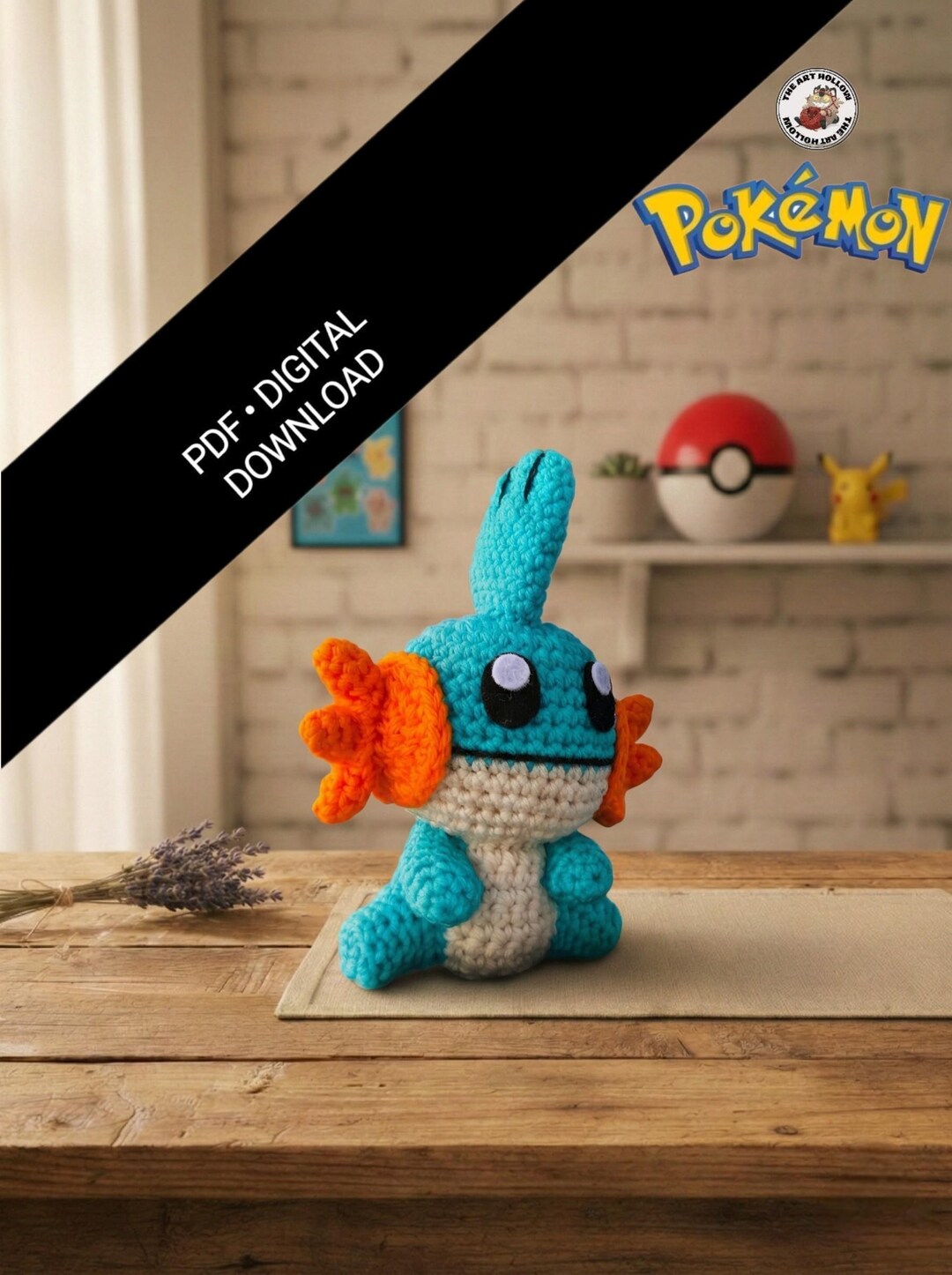 Mudkip Amigurumi Pattern | Easy Pokémon-inspired Crochet PDF - Etsy