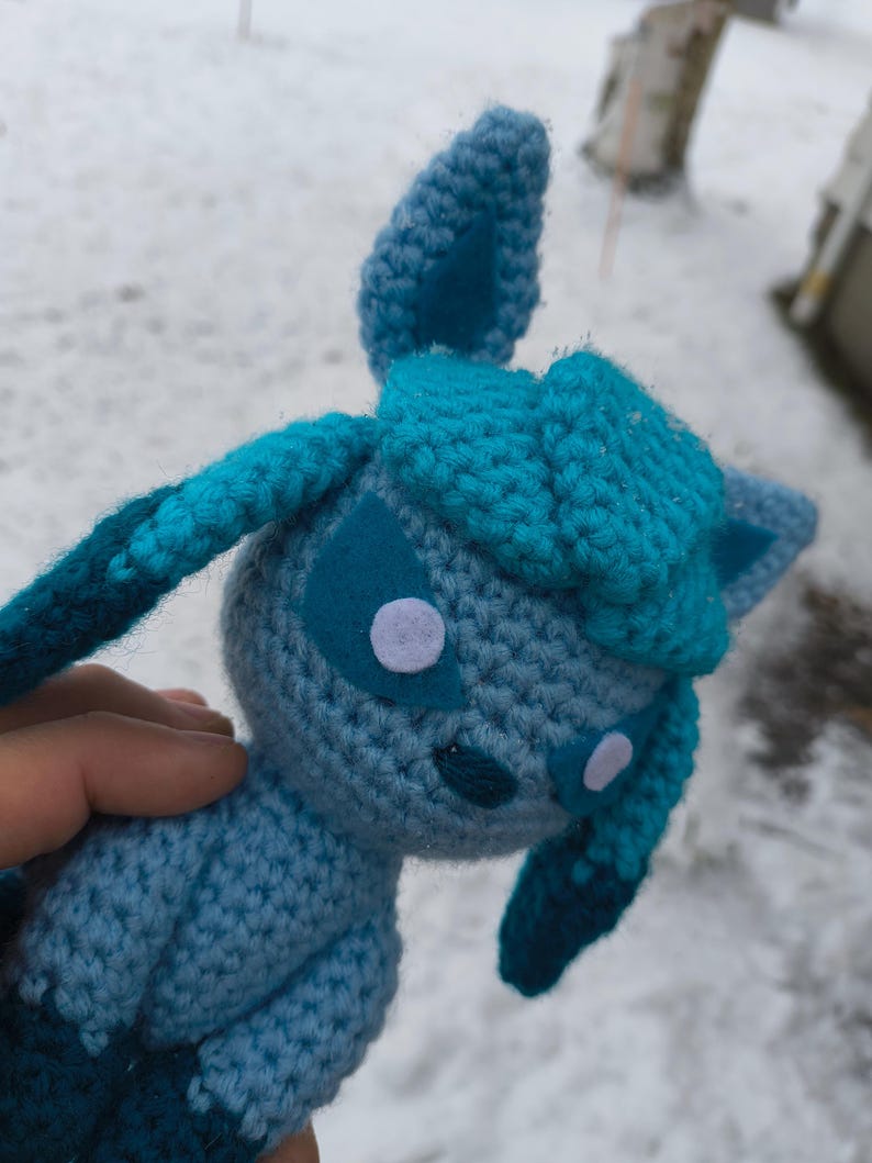 Glaceon Amigurumi Pattern | Easy Pokémon-inspired Crochet PDF - Etsy UK