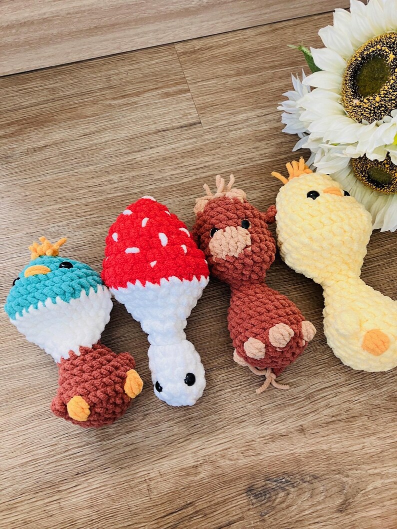Crocheted Plushie Pop It Fidget Toy: Handmade Amigurumi Animal Decor - Etsy