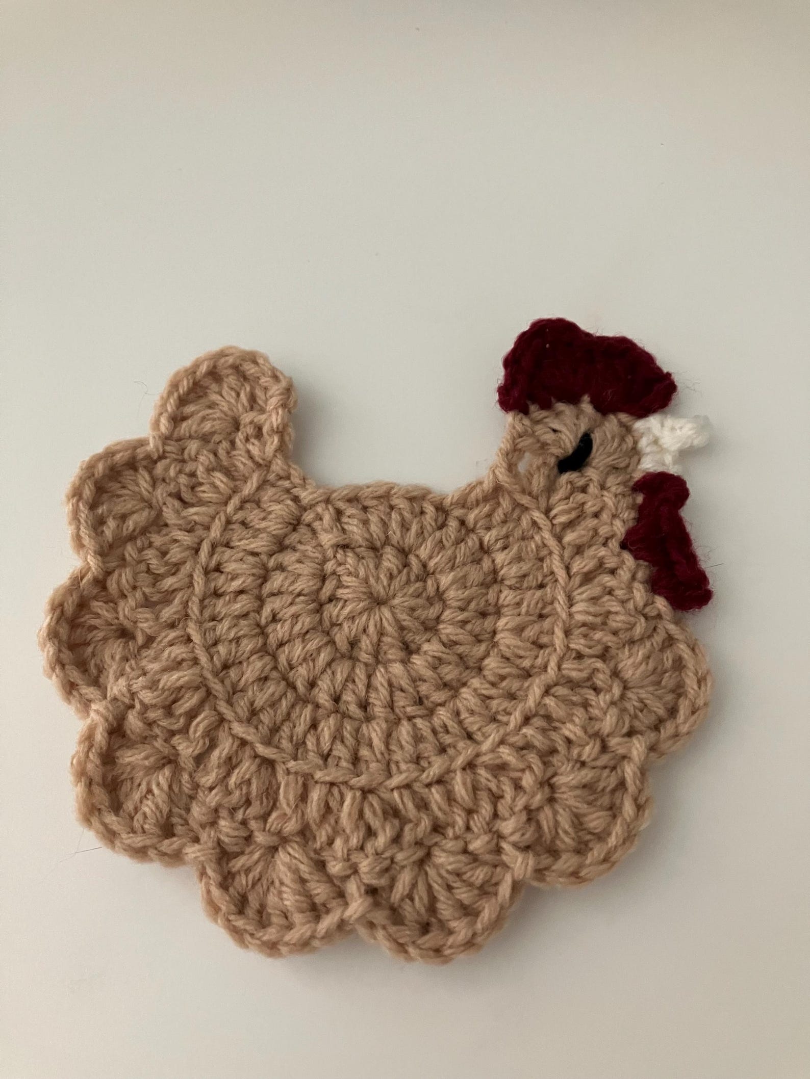 Custom Handmade Crocheted Chicken Coasters - Set of 5 Cottagecore ...
