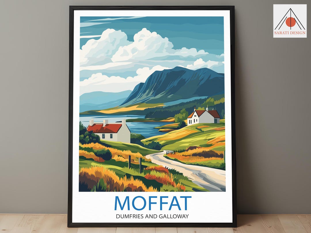 Moffat Travel Print | Moffat Poster | Moffat Art | Moffat, Dumfries and ...