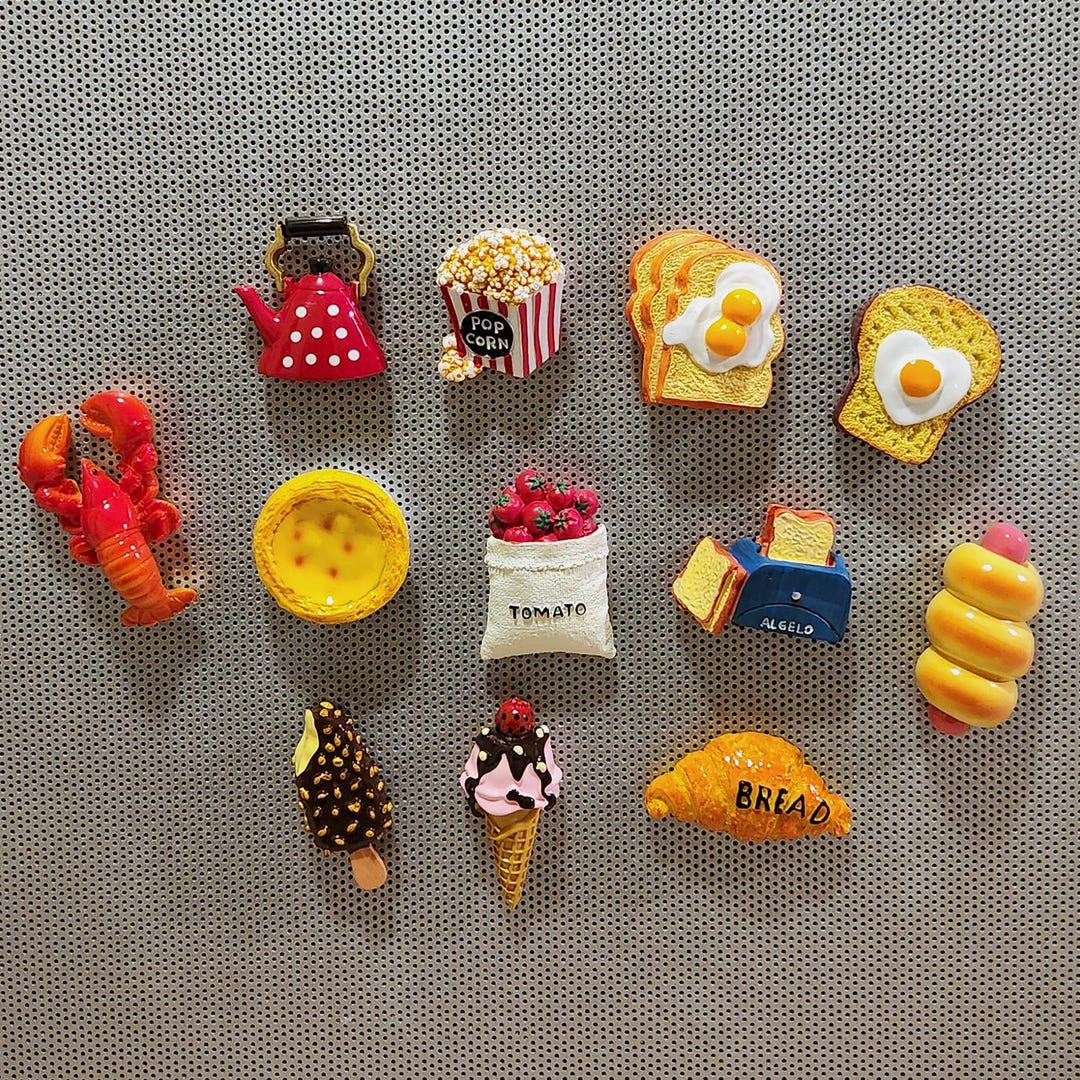 Realistic 3D Miniature Food Refrigerator Magnets - Etsy