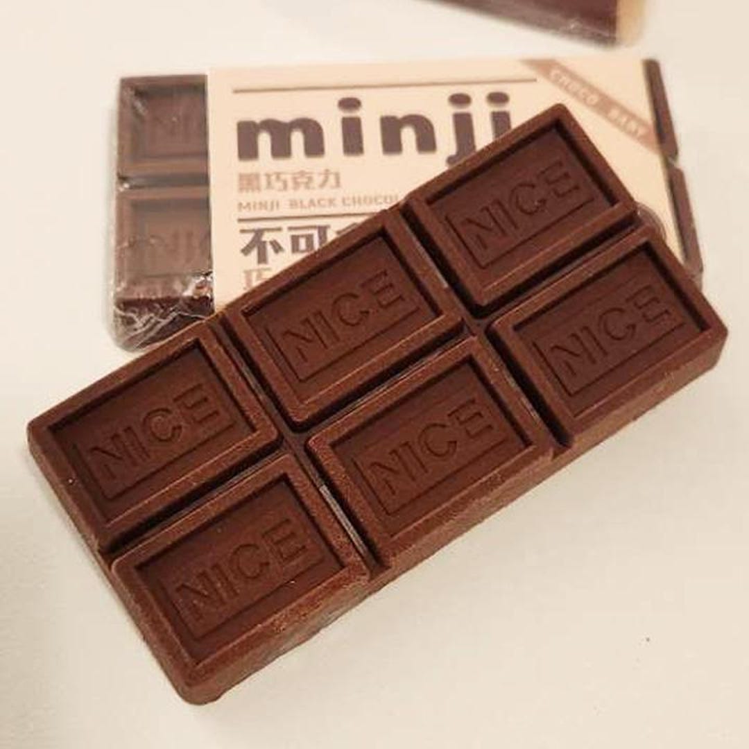 Minji Chocolate Eraser Realistic Food Eraser - Etsy