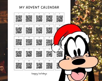 Christmas Song Advent Calendar Gift Qr Code Frame Songs Gifts to ...