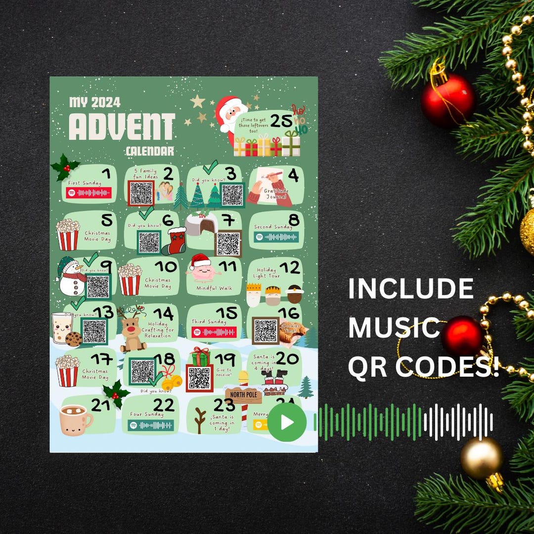 Advent Calendar QR Codes, Christmas Countdown, Activities and Playlists ...