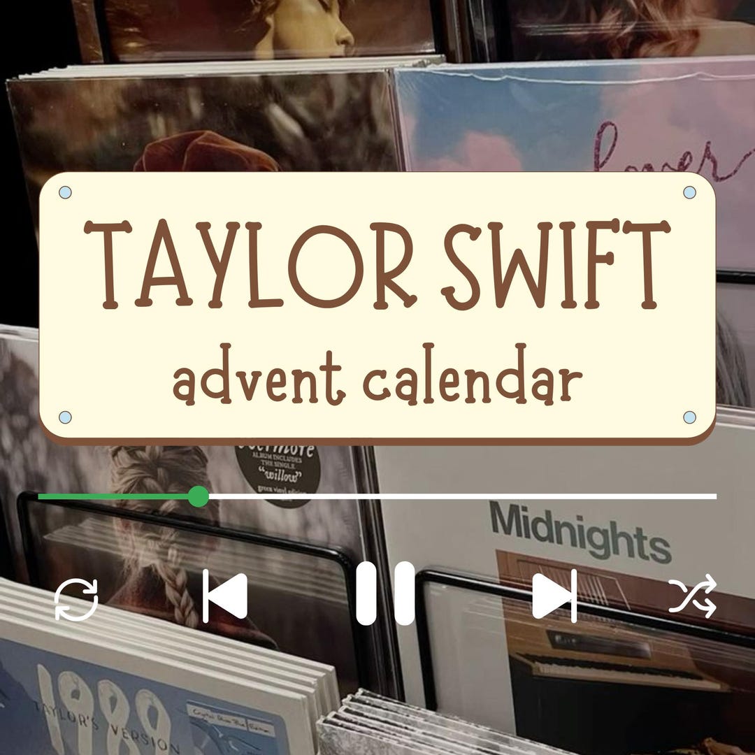 Taylor Swift Advent Calendar, QR Codes Christmas Countdown Gift for Her ...
