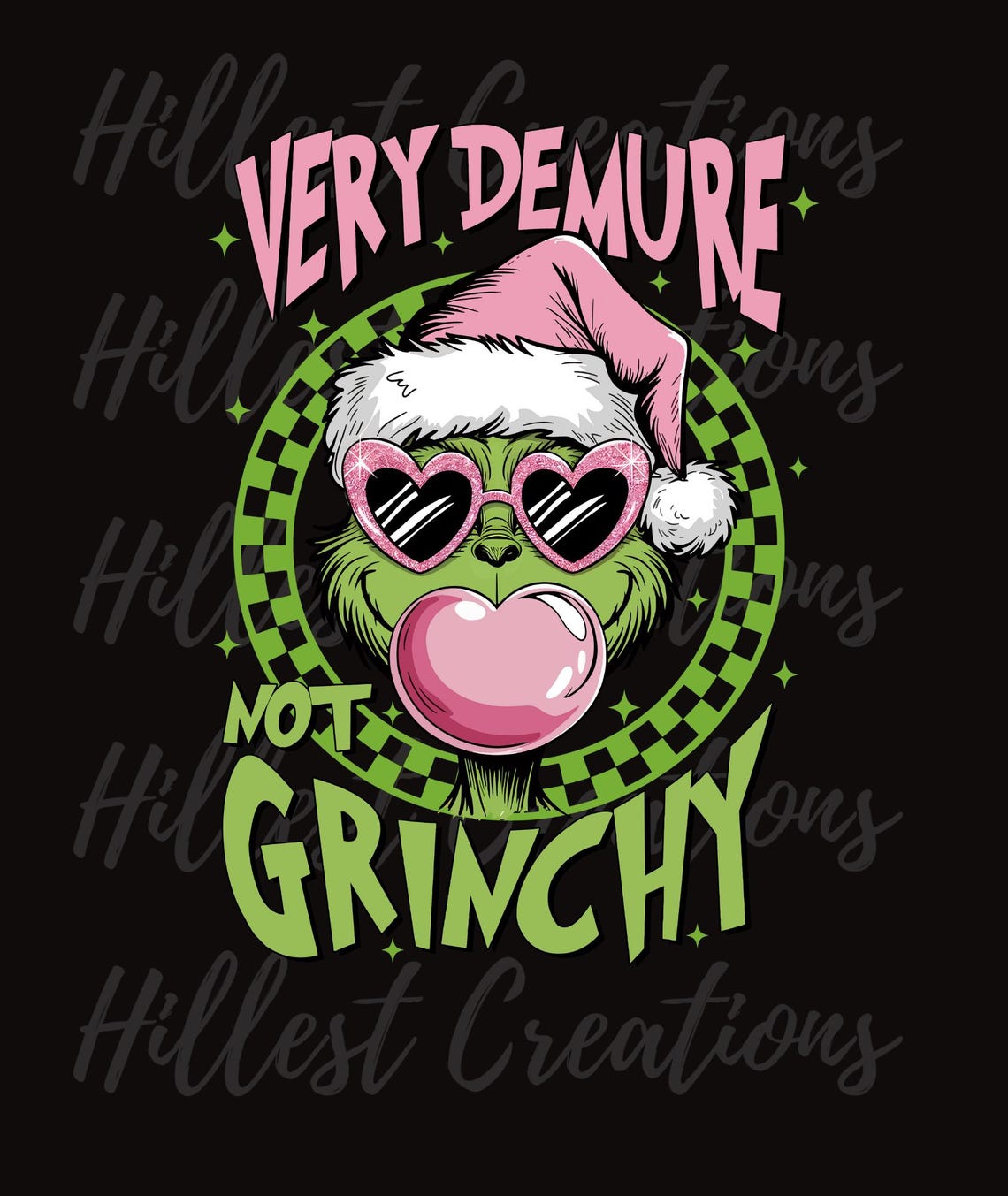 Very Demure Not Grinchy- Grinch PNG - Etsy