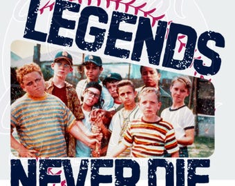 The Sandlot, Legends Never Die, Motivational Quote, Playroom Sign ...