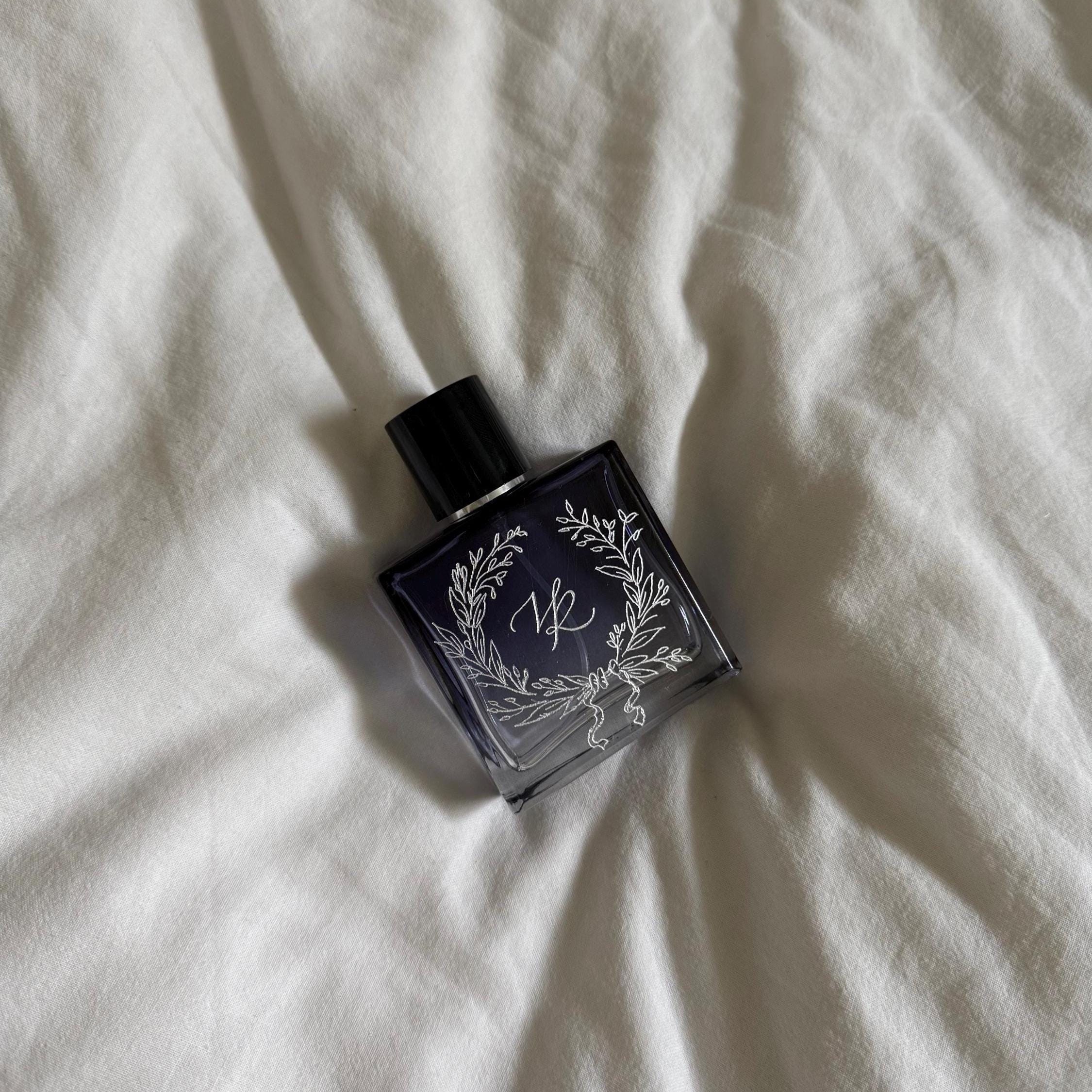 Custom Engraved Cologne Bottle: Refillable Dark Blue Gift (empty) - Etsy