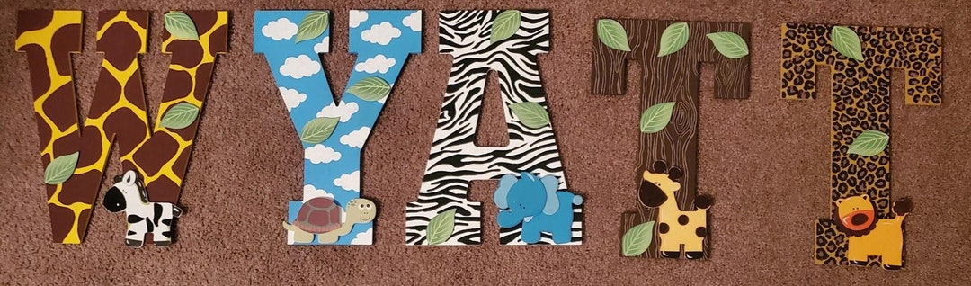 Custom Hand Painted Name Signs, Decorative Letters, Name Decor, Name ...