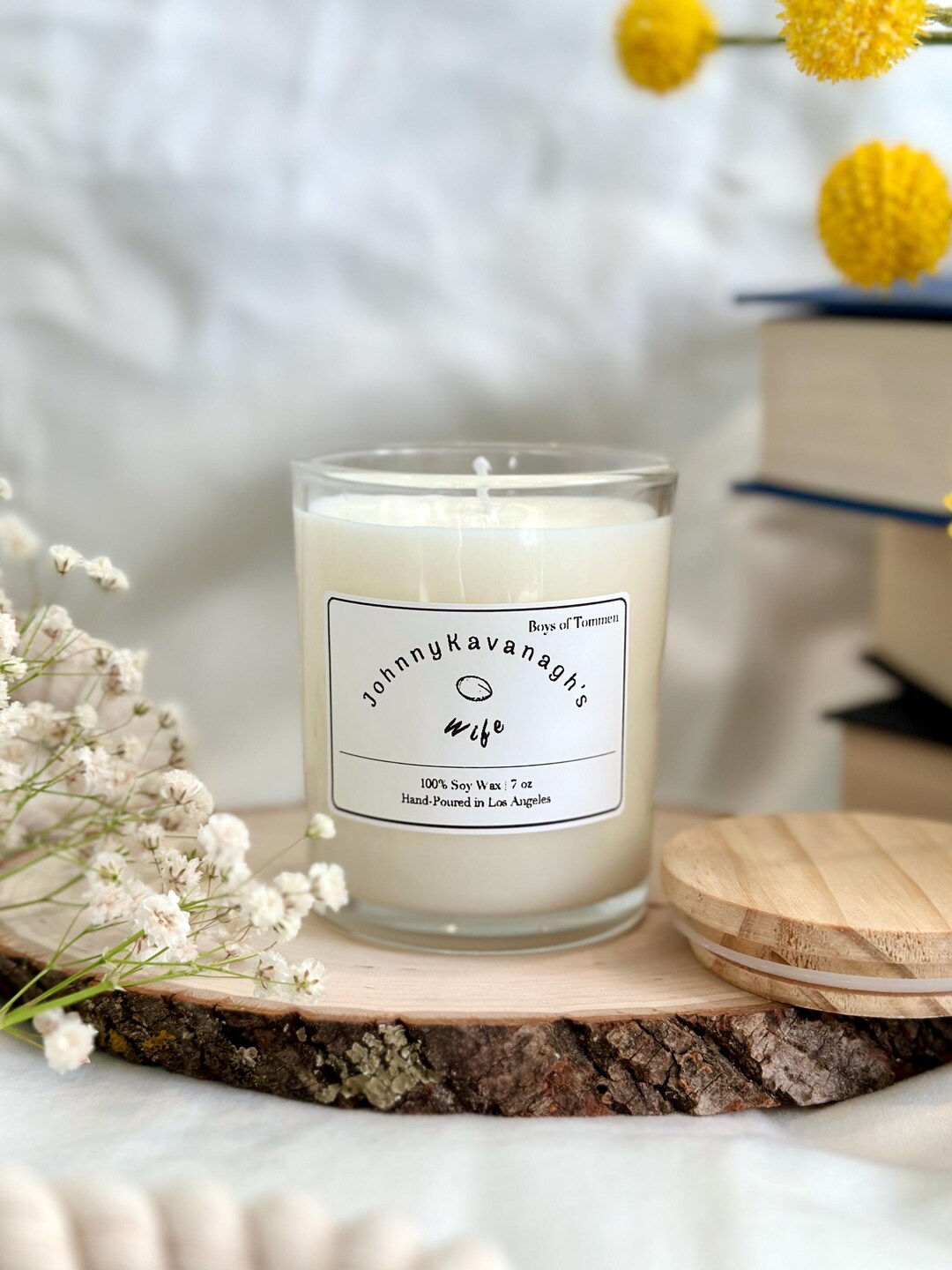 Johnny Kavanagh's Wife Soy Candle - Boys of Tommen Bookish Candle - Etsy