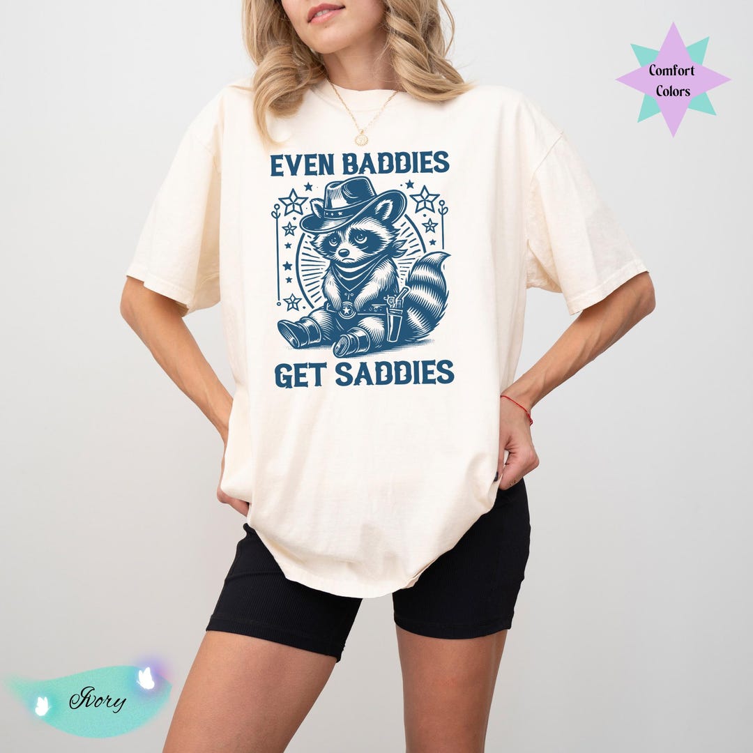 Even Baddies Got Saddies Fox in Cowboy Gear Tee Fox Cowboy T-shirt ...