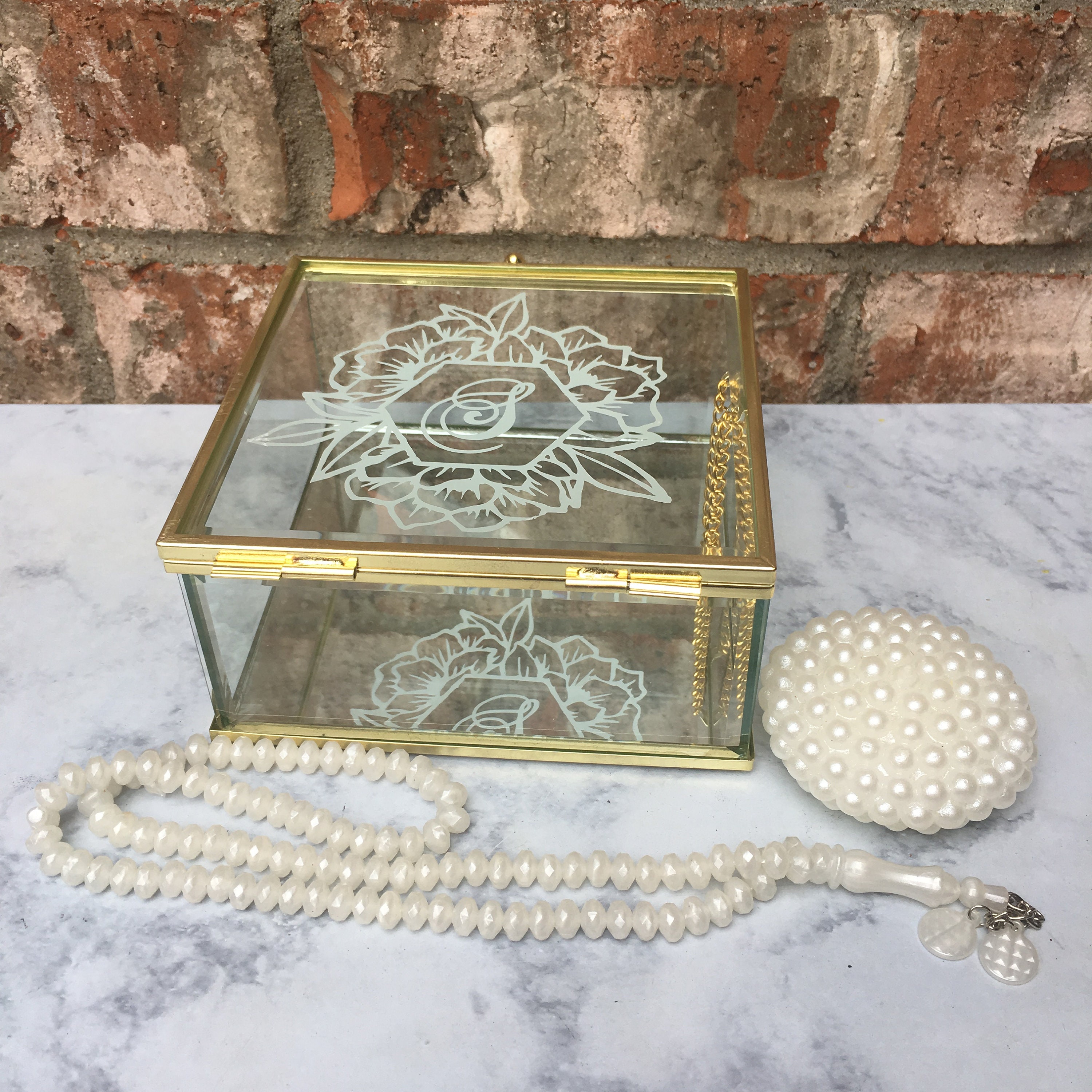 Jewelry Keepsake Glass Box Custom Jewelery Glass Box - Etsy
