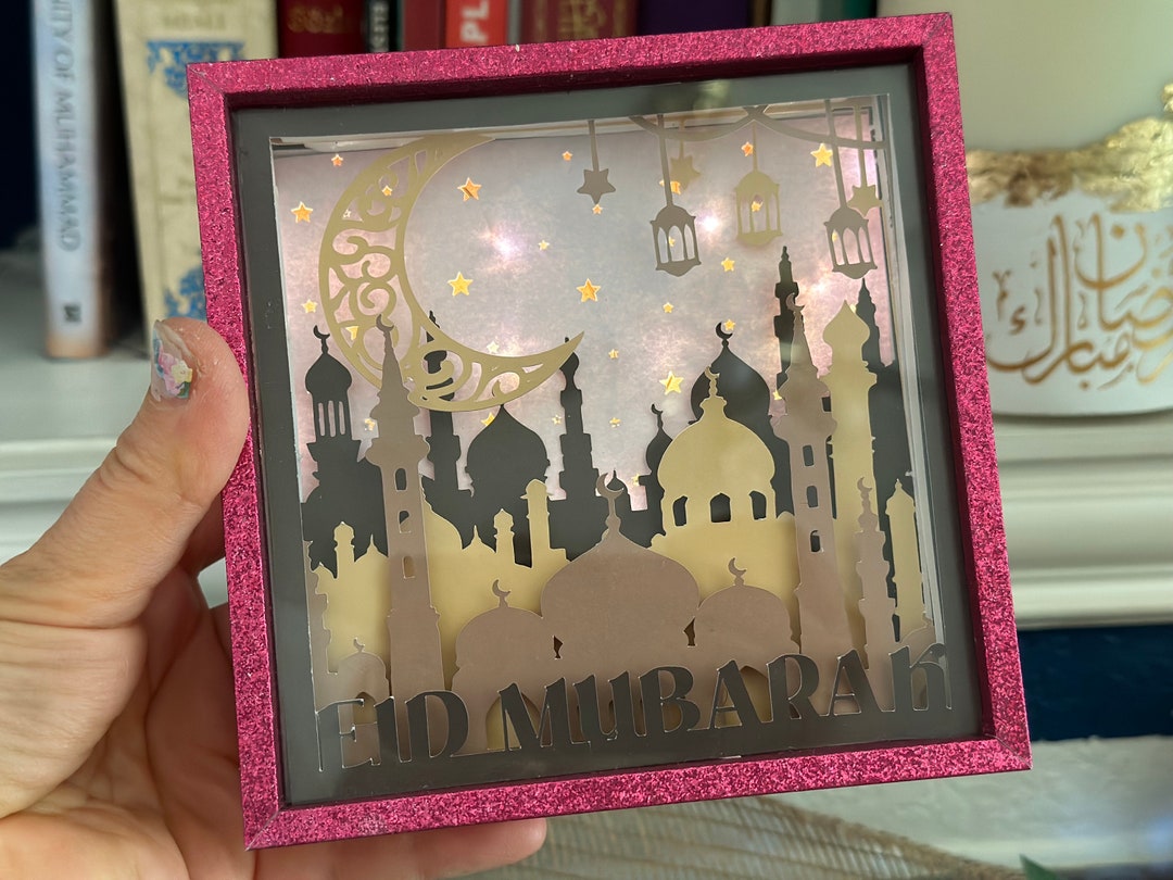 Islamic Art Mosque Shadow Box, Ramadan Decor, Islamic Decor, DIY ...