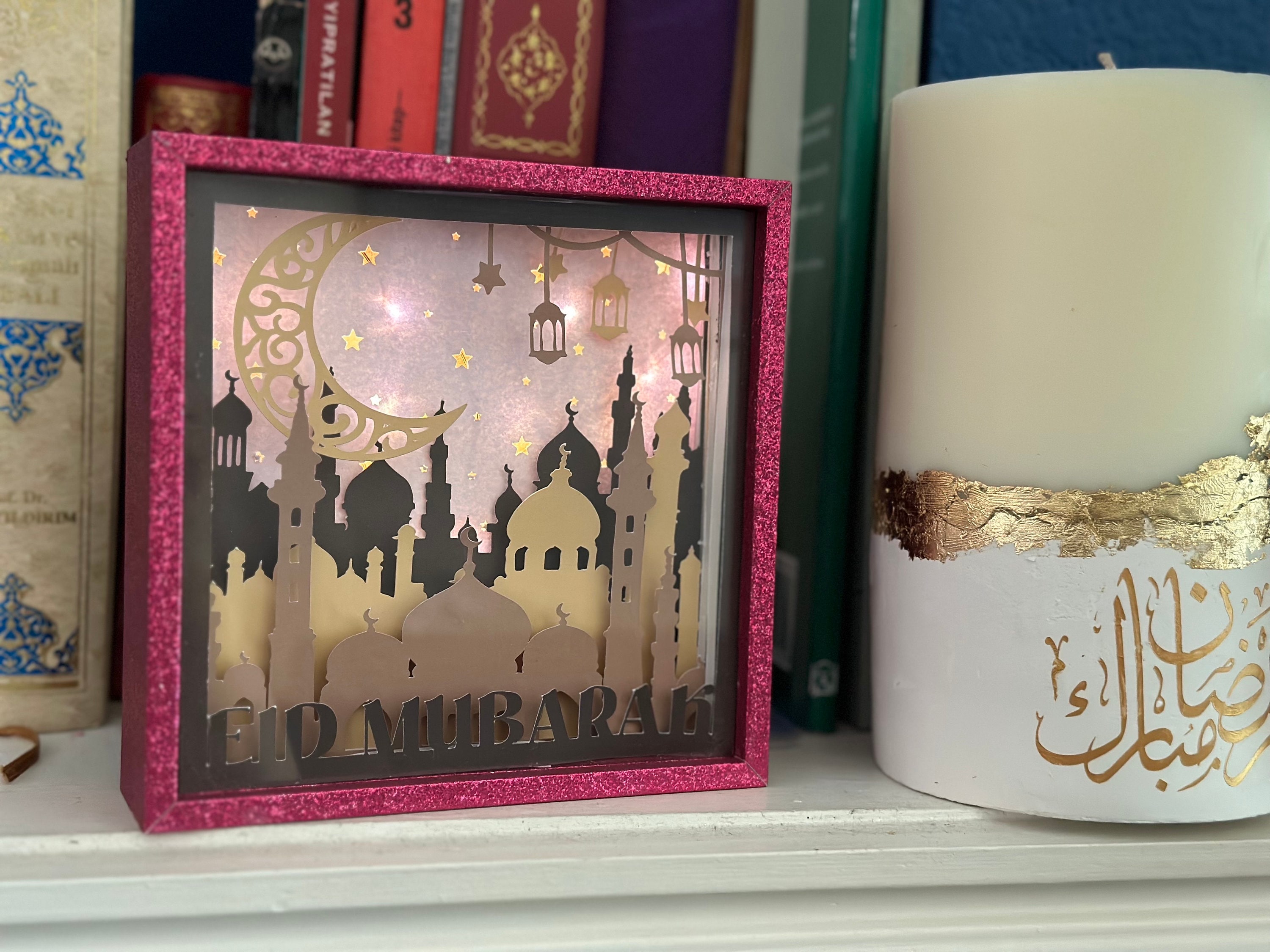Islamic Art Mosque Shadow Box, Ramadan Decor, Islamic Decor, DIY ...