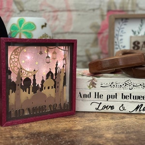 Islamic Art Mosque Shadow Box, Ramadan Decor, Islamic Decor, DIY ...