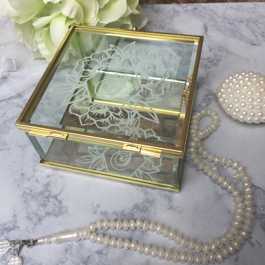 Jewelry Keepsake Glass Box, Custom Jewelery Glass Box - Etsy