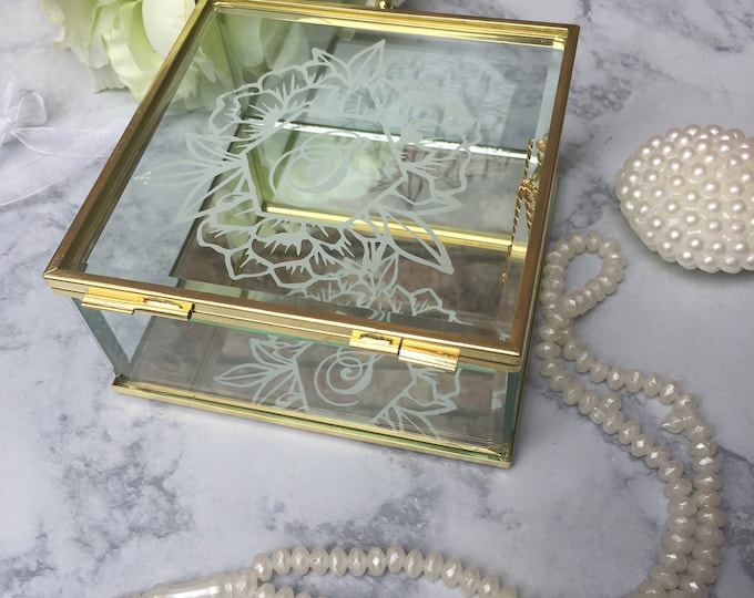 Jewelry Keepsake Glass Box, Custom Jewelery Glass Box - Etsy