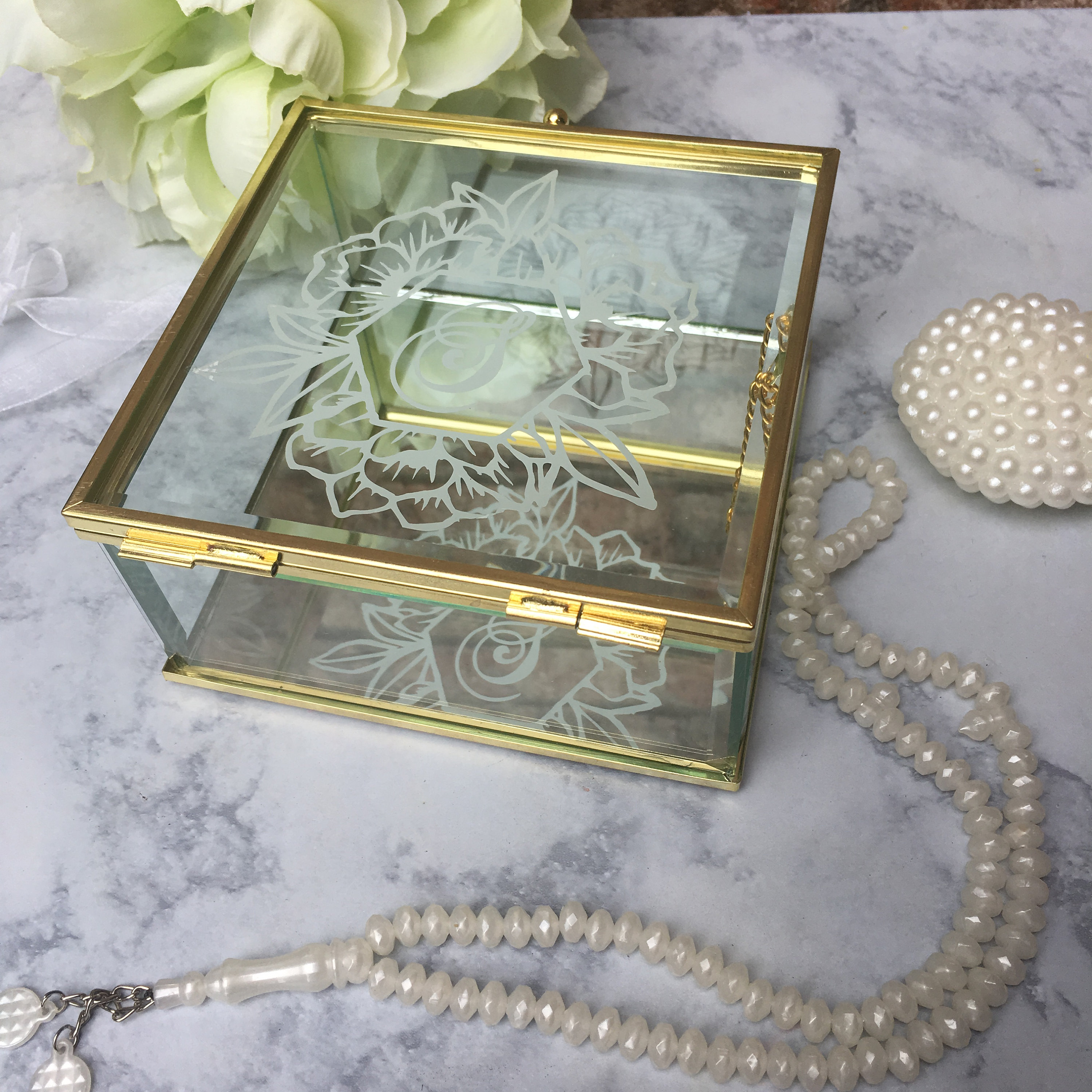 Jewelry Keepsake Glass Box Custom Jewelery Glass Box - Etsy