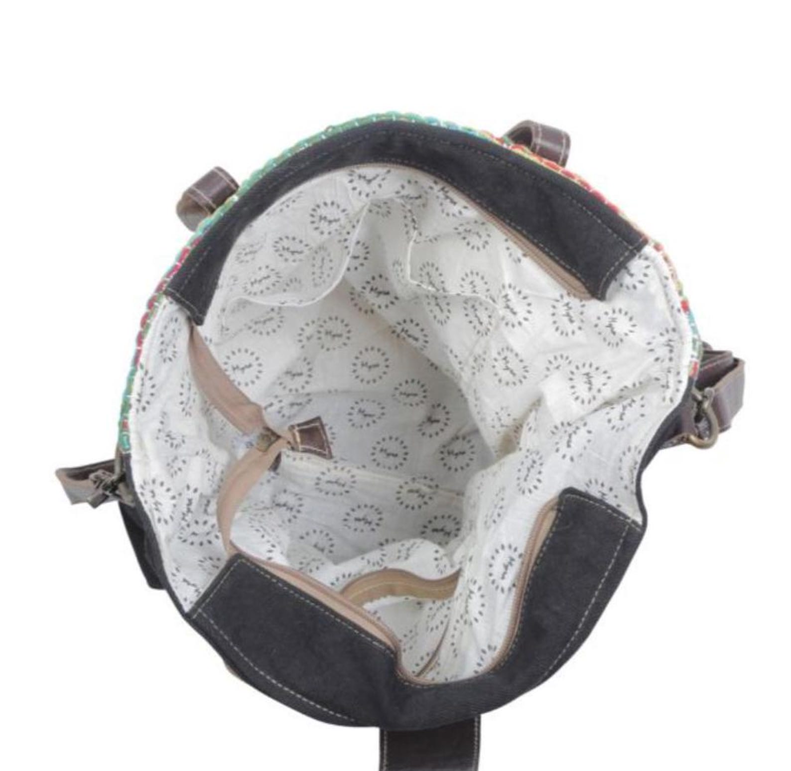 Myra Bags Multi Chrome Concealed Canvas Tote Bag With Tags - Etsy