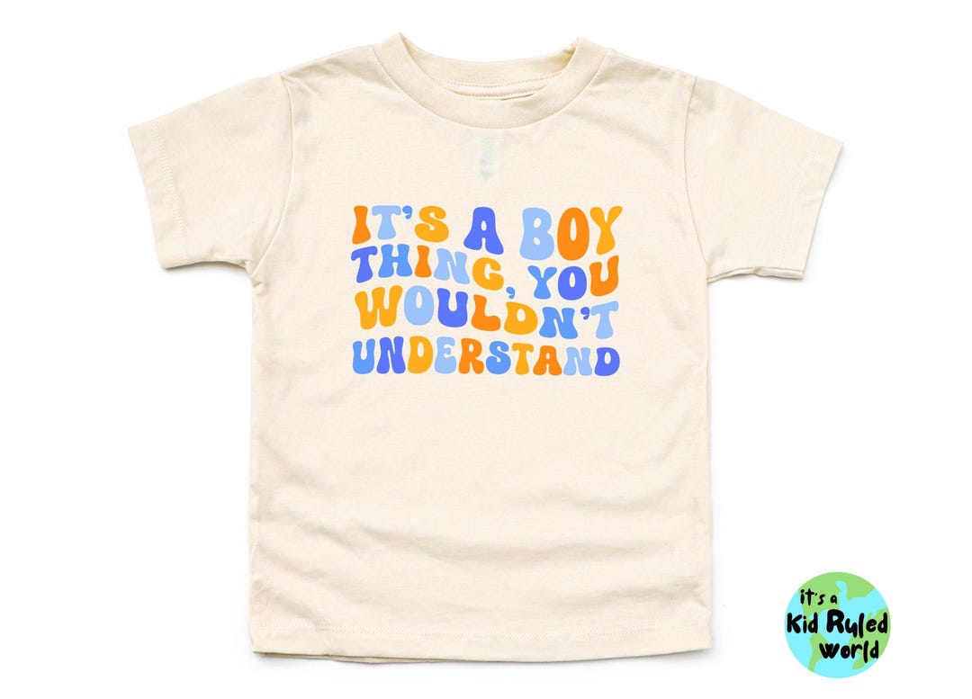 Funny Boys Shirt Kids Retro Style T-shirt It's a Boy Thing You Wouldn't ...