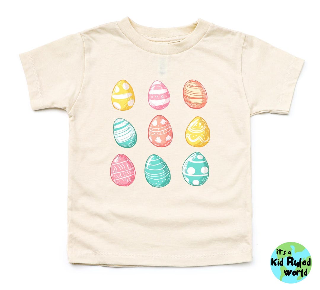 Girls Easter Egg Shirt, Kids Easter Shirt, Pink Easter Shirt, Easter ...