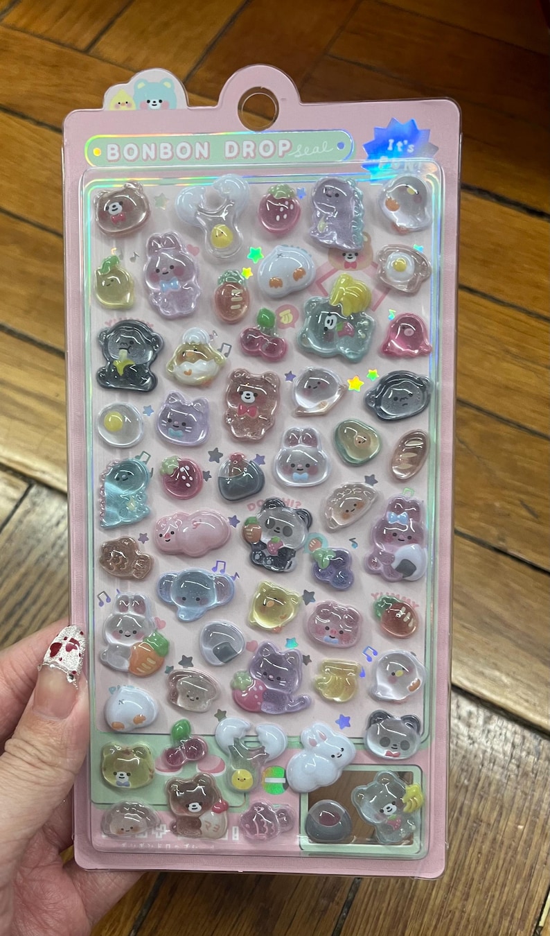 Bonbon Drop Seal 3D Decorative Stickers - Etsy