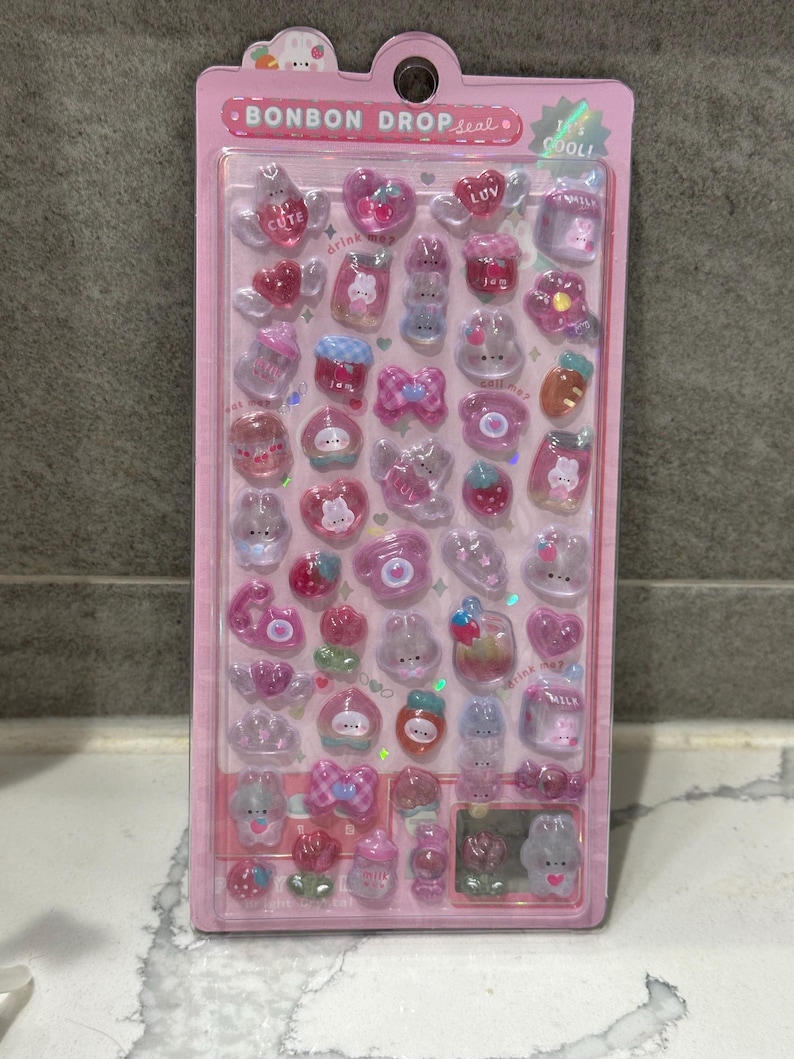 Bonbon Drop Seal 3D Decorative Stickers - Etsy