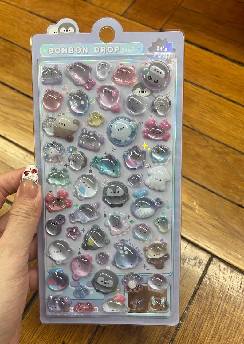 Bonbon Drop Seal 3D Decorative Stickers - Etsy