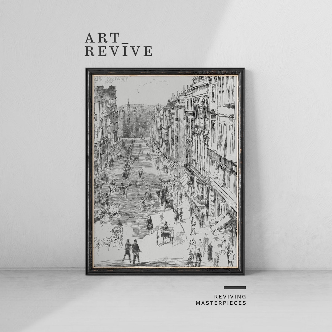 Cityscape Drawing | PRINTABLE | Urban Sketch | Street Scene Artwork ...
